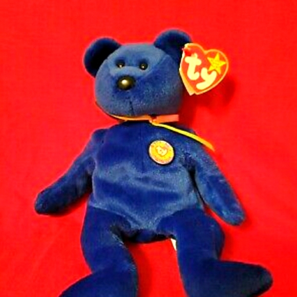 Ty | Toys | Ty Beanie Baby Ultra Rare Retired Clubby Bear 998 Mint ...